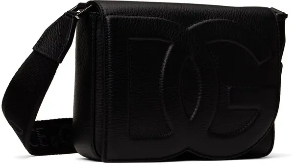 Dolce & Gabbana Black Medium 'Dg' Logo Crossbody Bag - 80999